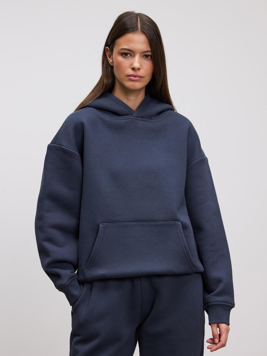Womens Relaxed Hoodie in Slate Blue | ARNE UK