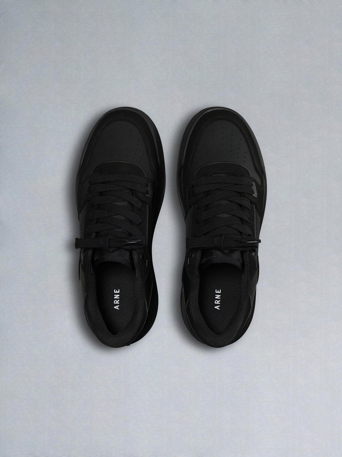 Basket Trainer in Triple Black | ARNE UK