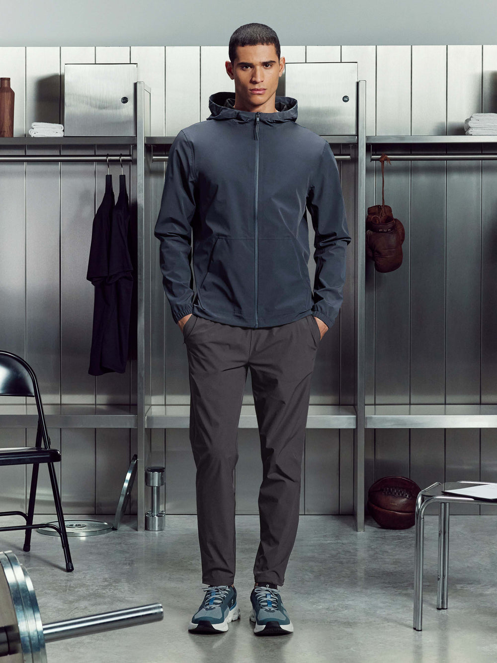 Element Waterproof Windbreaker in Slate Blue | ARNE UK