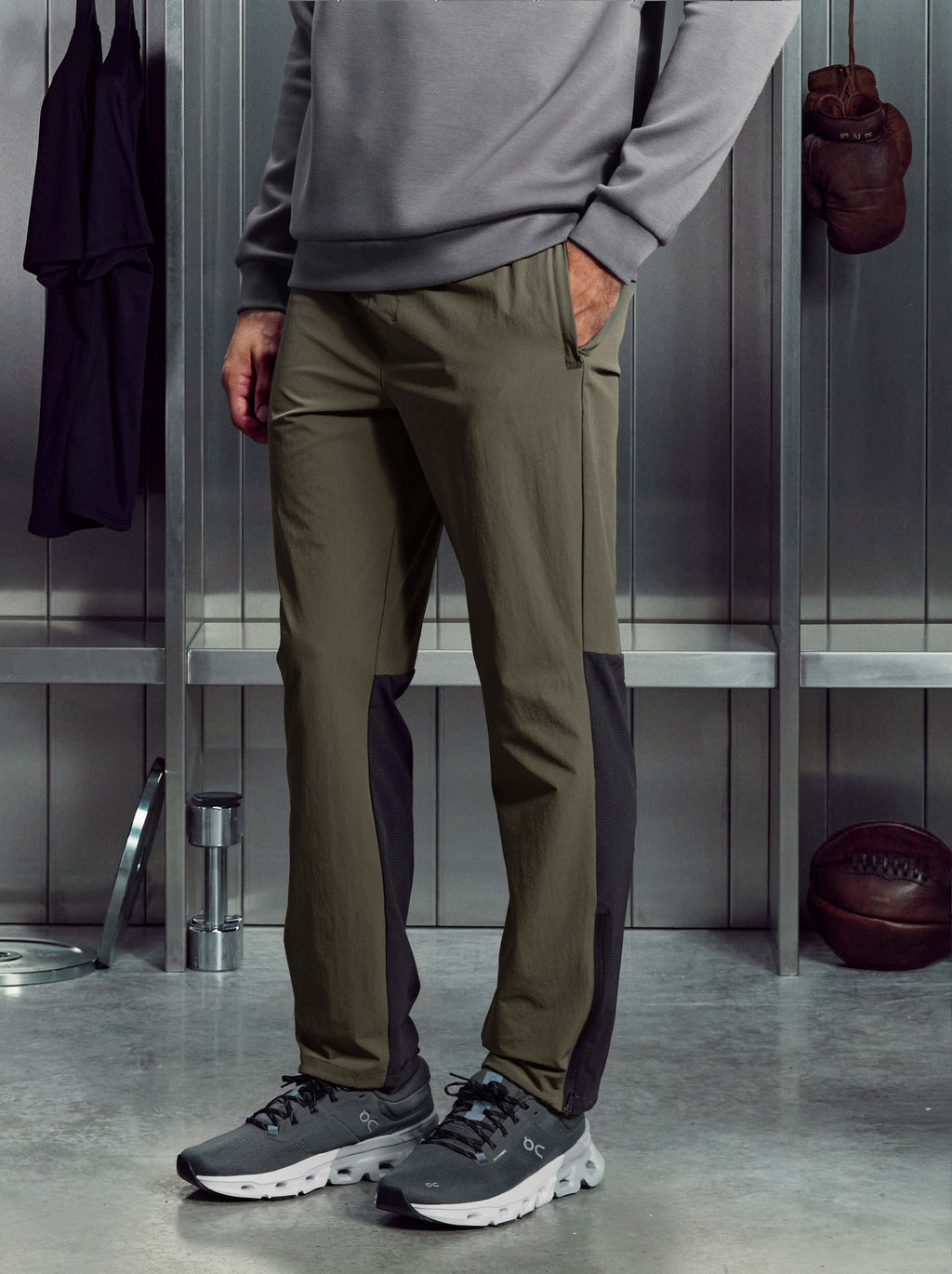 Utility Trail Trackpant in Olive Grey | ARNE US