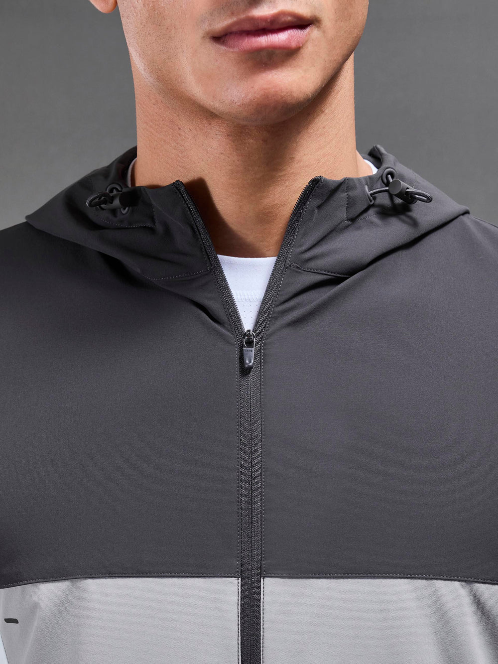 Active Colour Block Windbreaker in Mid Grey | ARNE UK