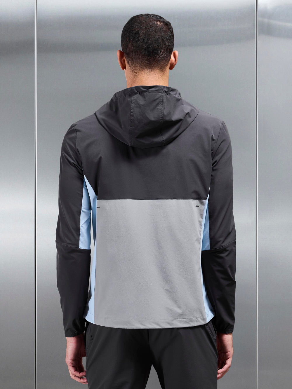 Active Colour Block Windbreaker in Mid Grey | ARNE UK