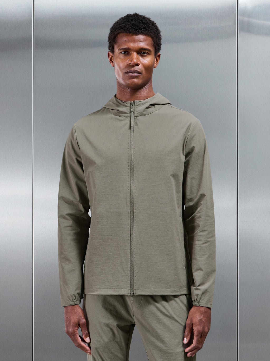 Active Technical Windbreaker in Olive | ARNE UK