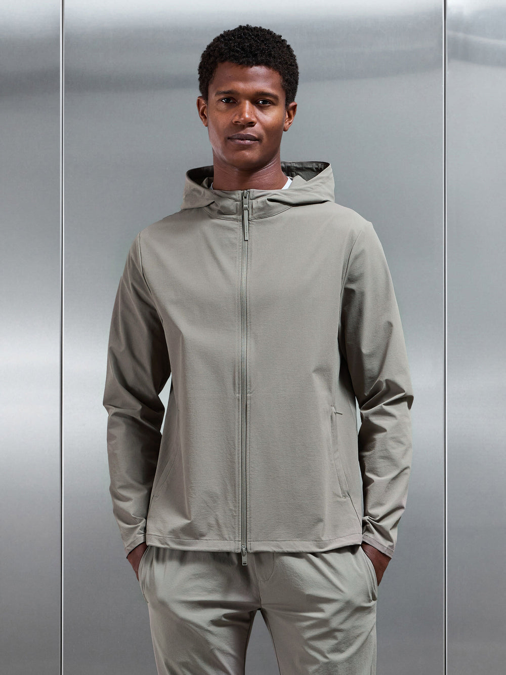 Active Technical Windbreaker in Olive | ARNE UK