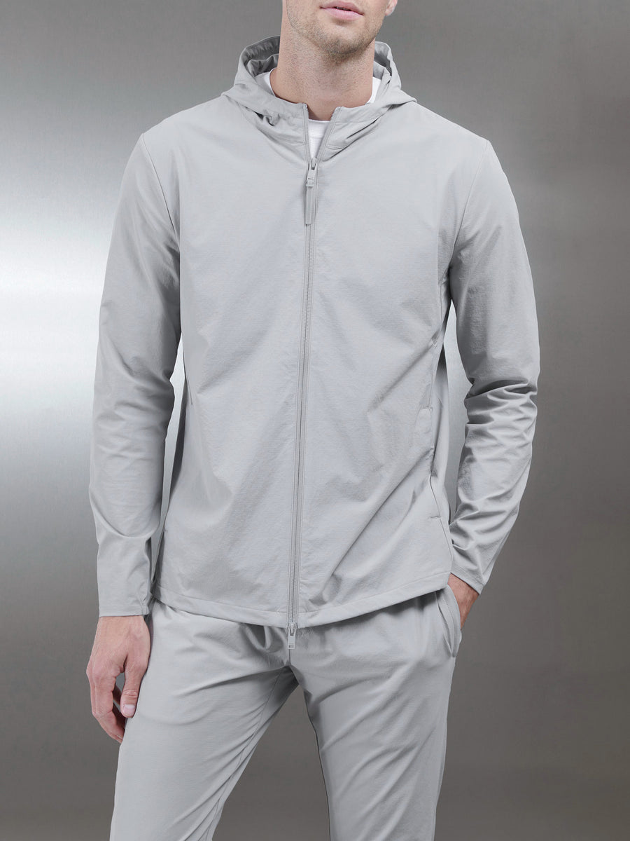 Active Technical Windbreaker in Mid Grey ARNE