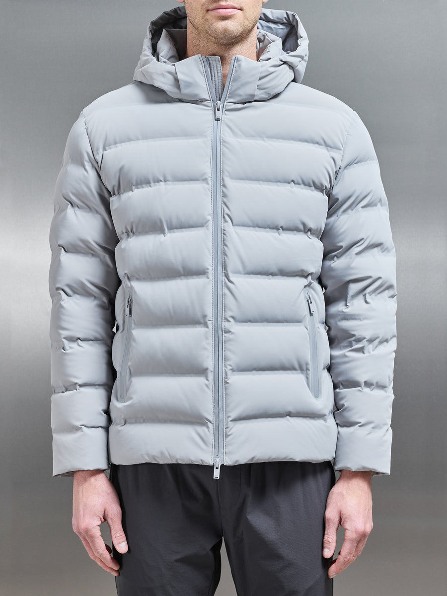 Active Down Jacket in Mid Grey | ARNE UK