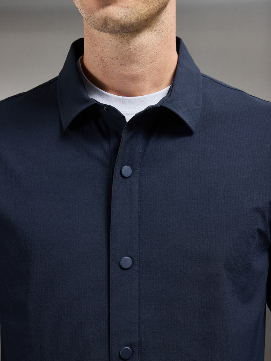 Active Technical Overshirt in Navy | ARNE US