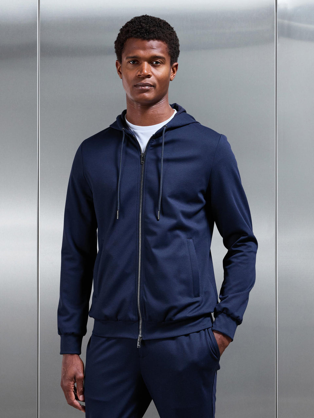 Athleisure Jacket in Navy | ARNE UK