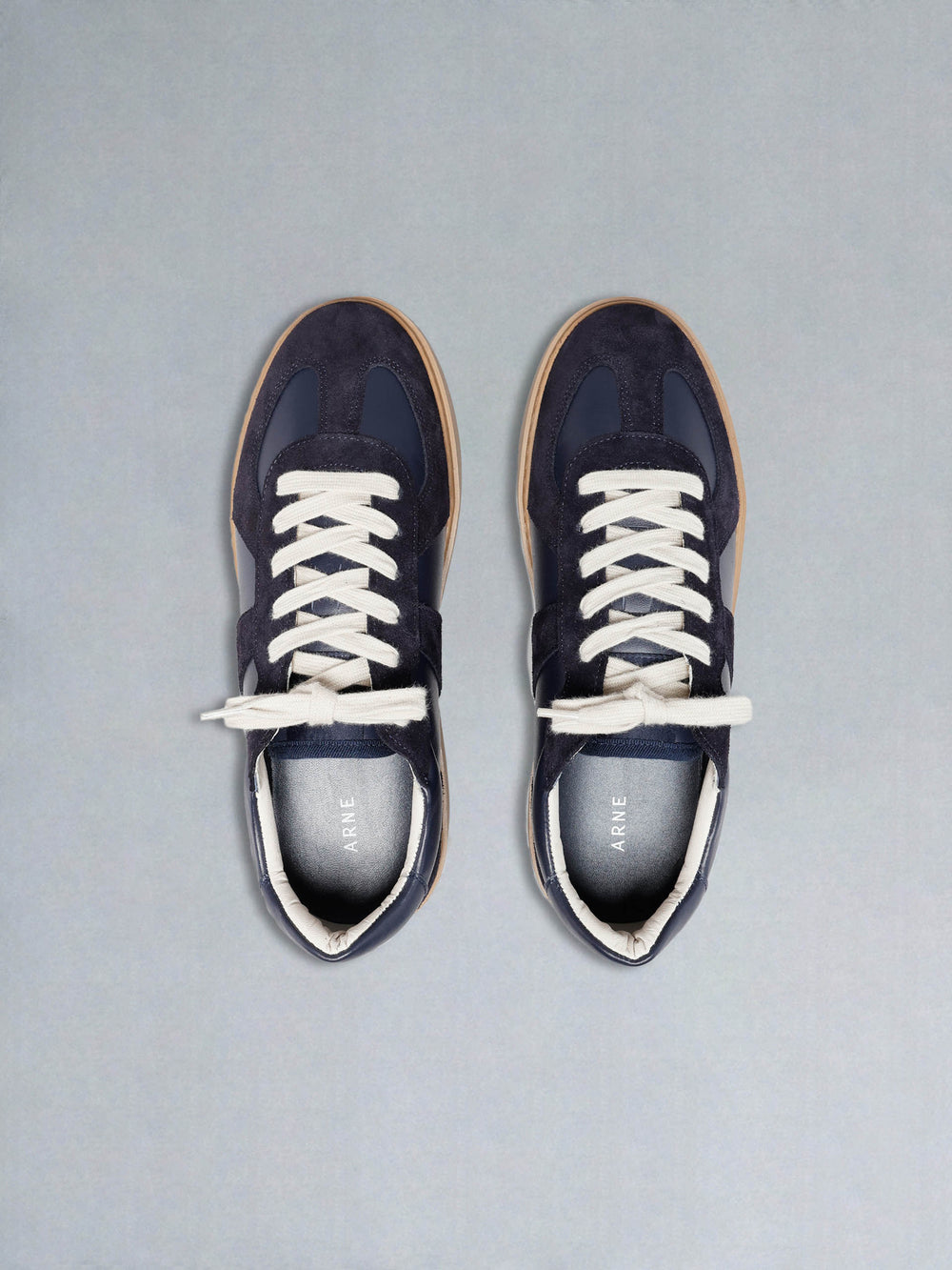Classic Court Trainer in Navy Gum | ARNE UK