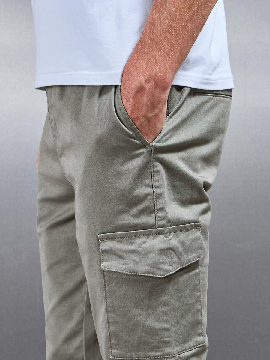 Cotton Cargo Pant in Olive | ARNE UK