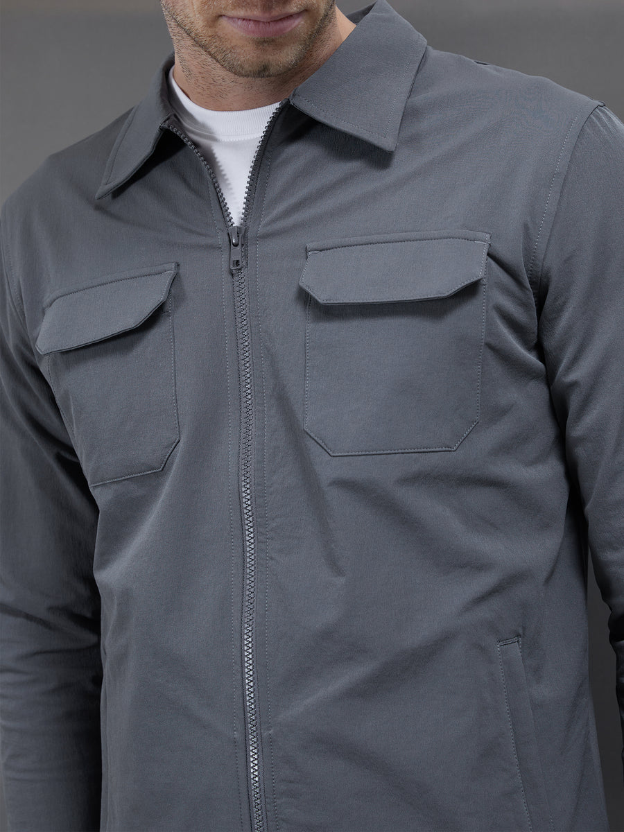 ARNE Men's Cargo Jacket in Grey | ARNE UK