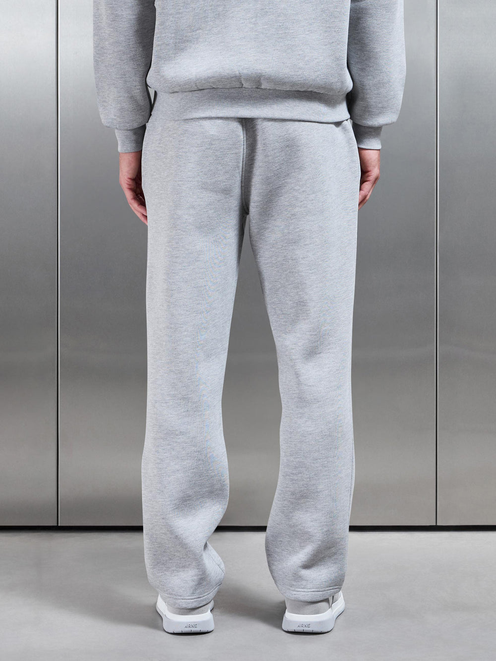 Essential Straight Leg Jogger in Marl Grey | ARNE UK