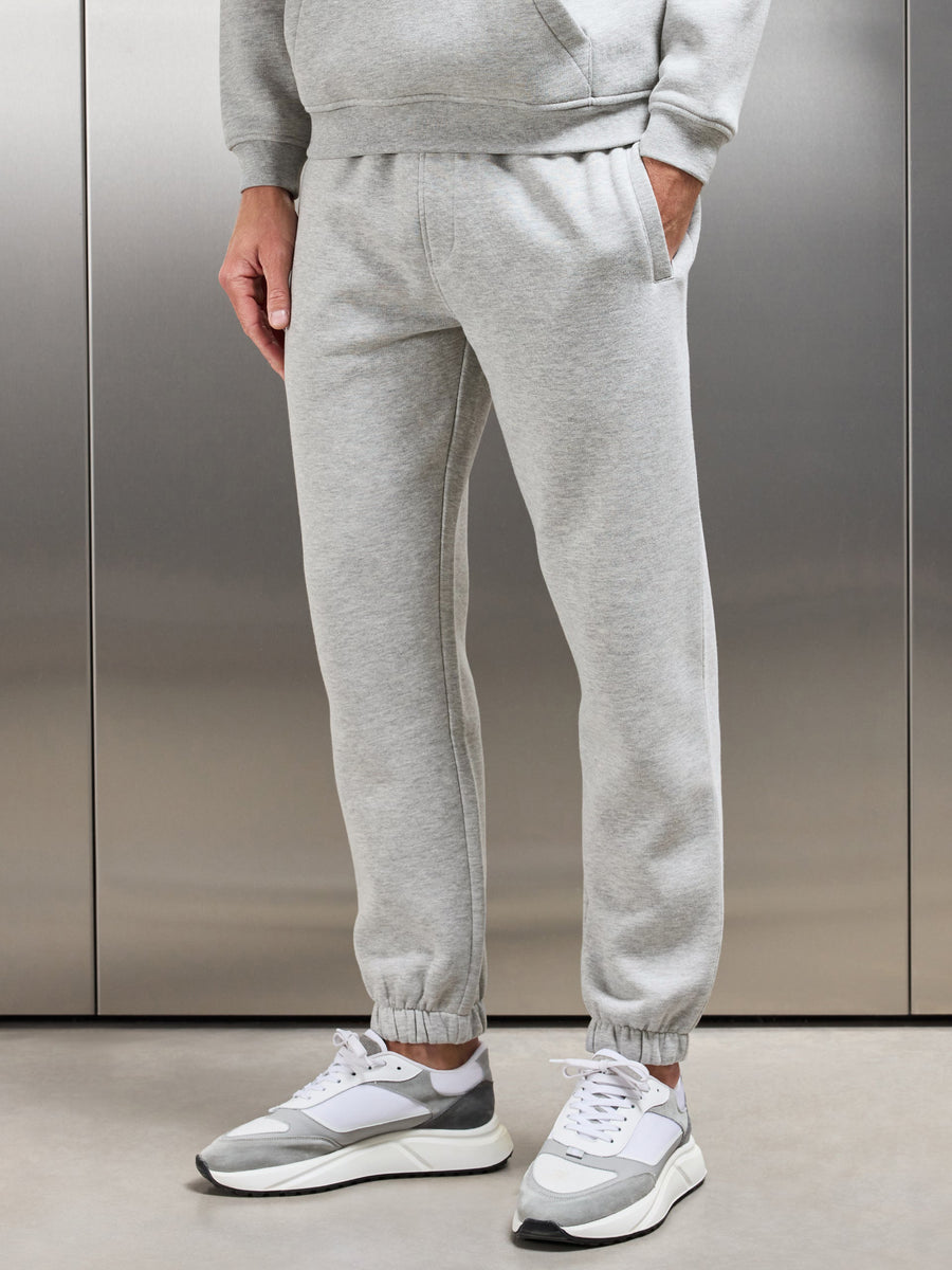 Essential Relaxed Fit Cuffed Jogger in Marl Grey | ARNE UK