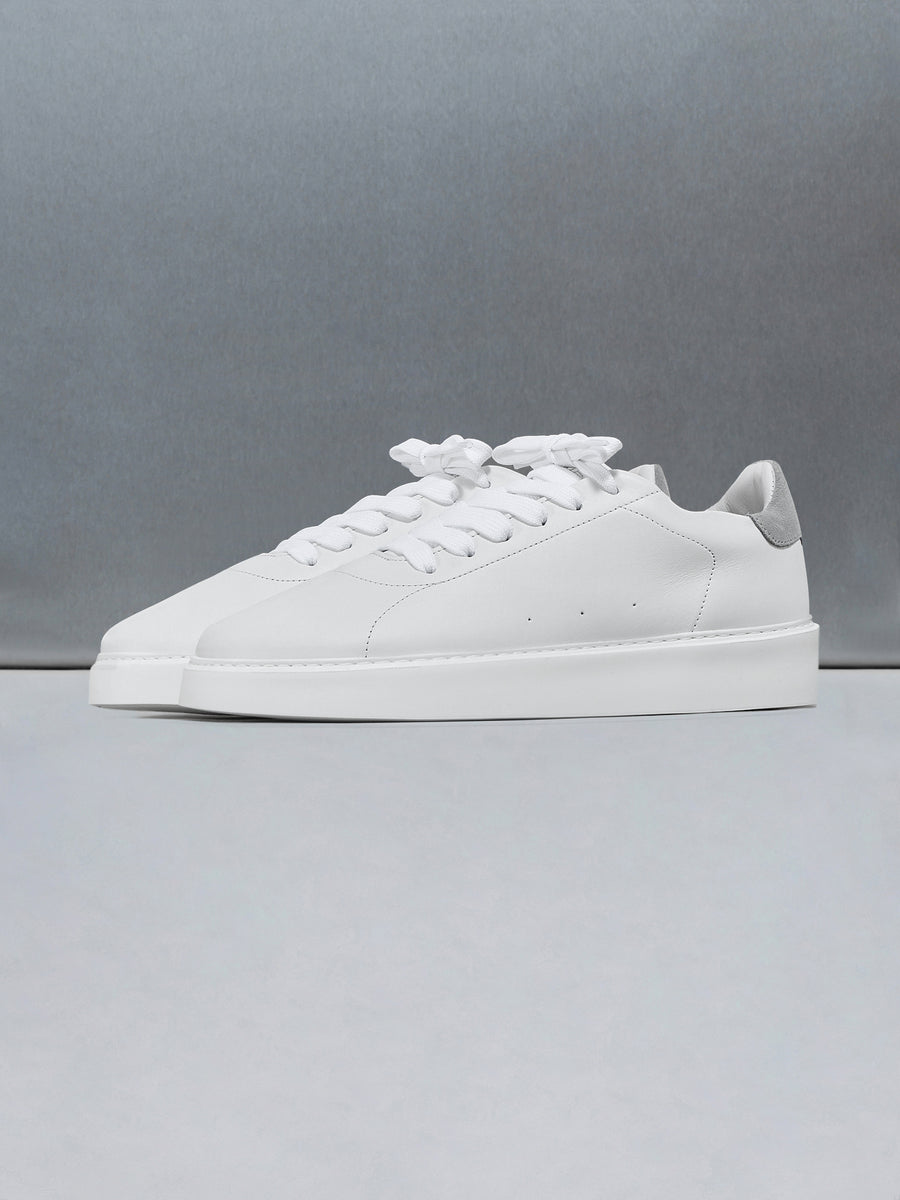 Everyday Leather Trainer in White Grey | ARNE UK