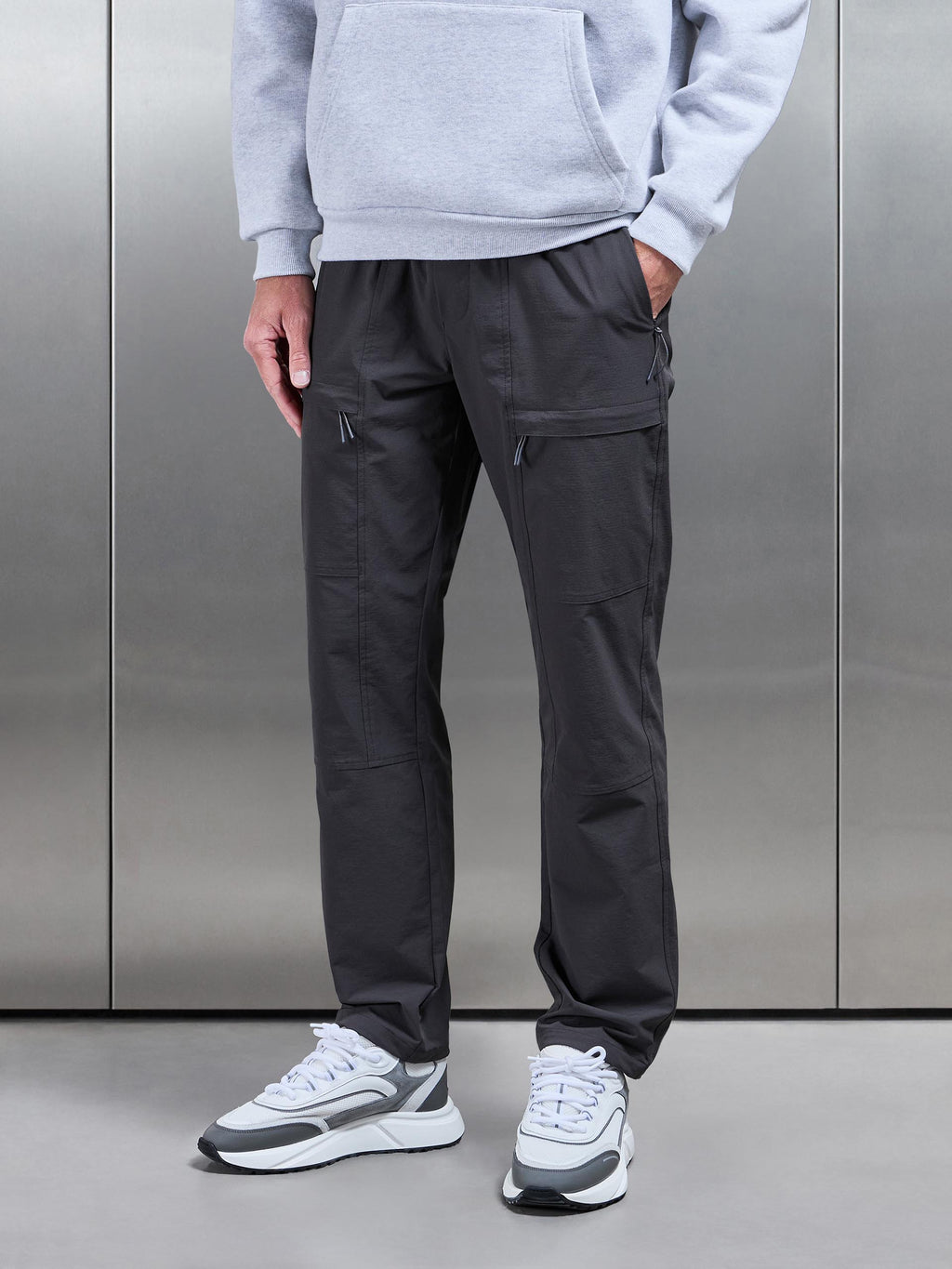 Front Pocket Technical Cargo Pant in Grey | ARNE UK