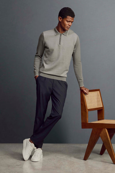 Men's Long Sleeve Polo Shirts | ARNE UK