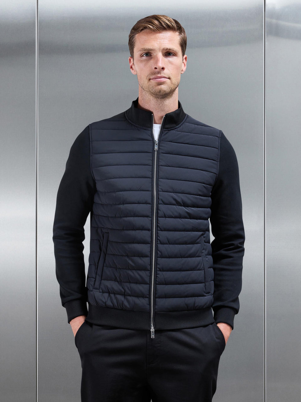 Men's Hybrid Jackets | Men's Quilted Front Jackets | ARNE UK