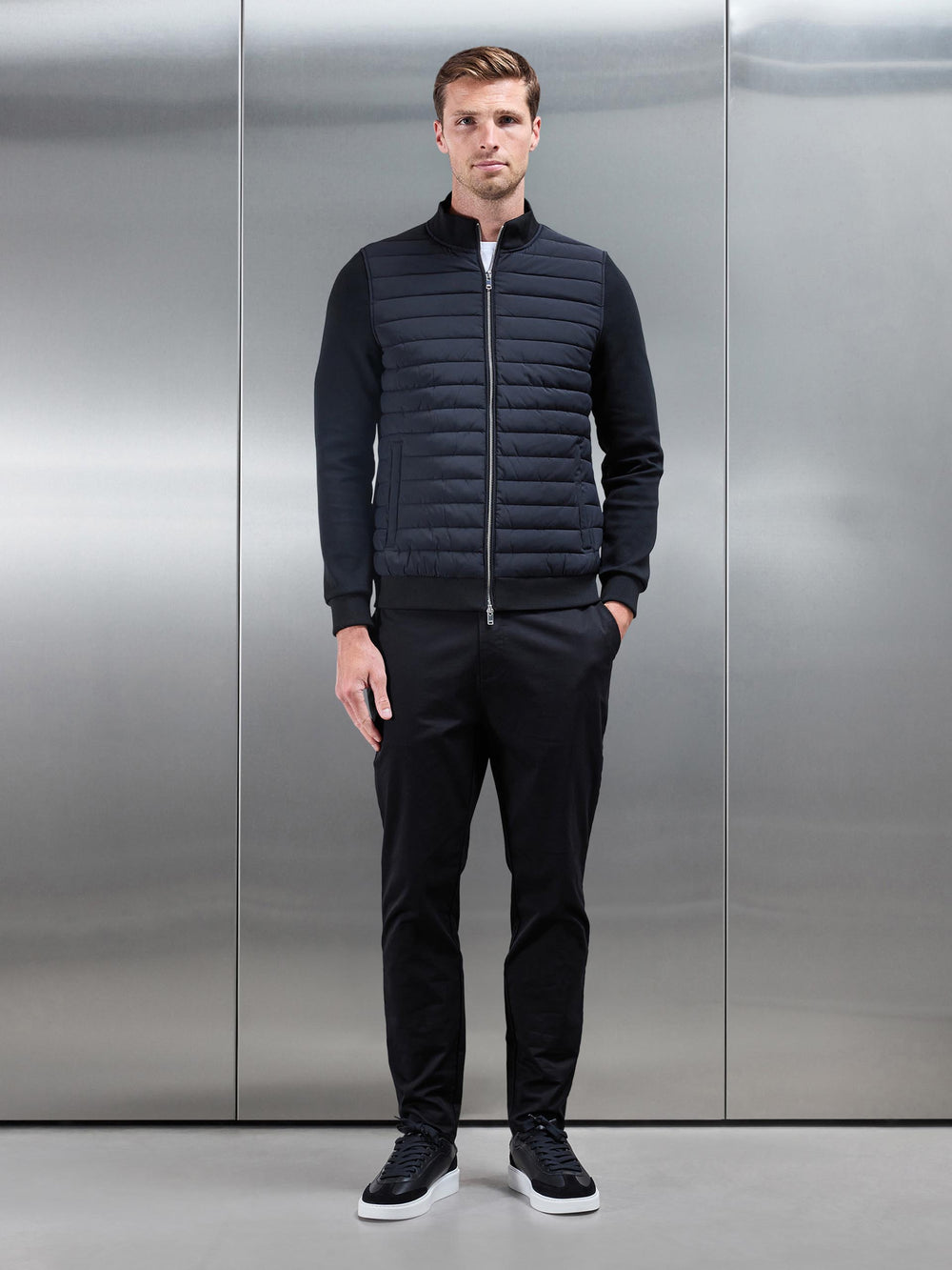Men's Hybrid Jackets | Men's Quilted Front Jackets | ARNE UK