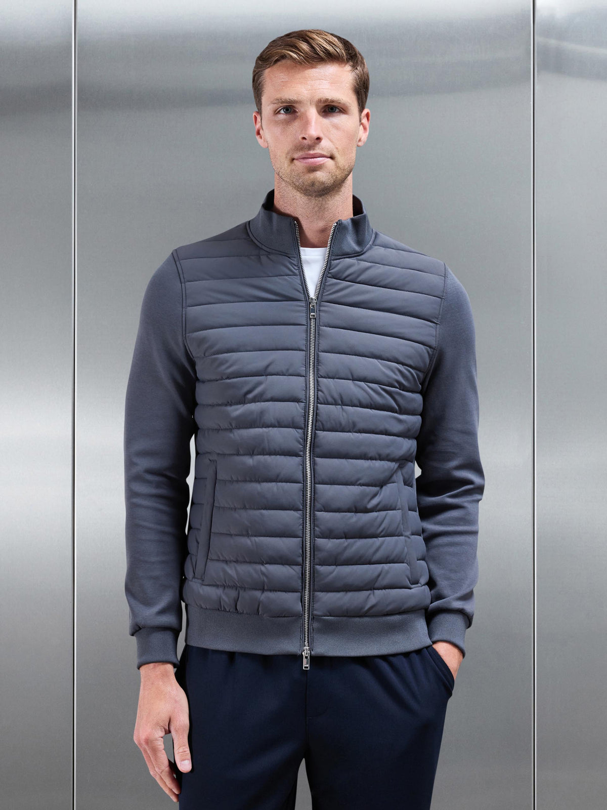 Men's Hybrid Jackets | Men's Quilted Front Jackets | ARNE UK