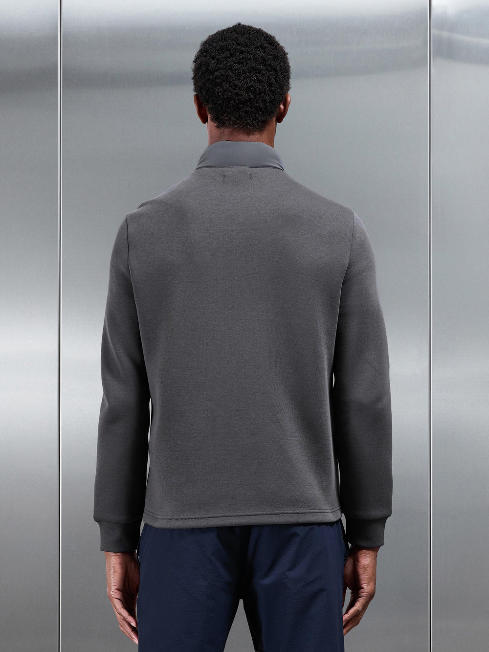 Hybrid Technical Puffer Jacket in Grey | ARNE UK