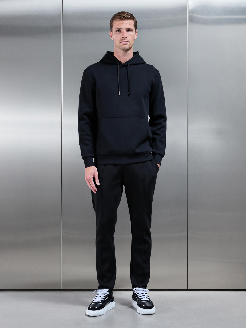 Interlock Jersey Hoodie in Black | ARNE UK