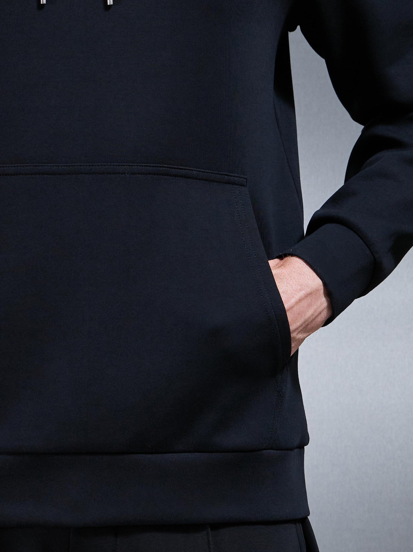 Interlock Jersey Hoodie in Black | ARNE UK