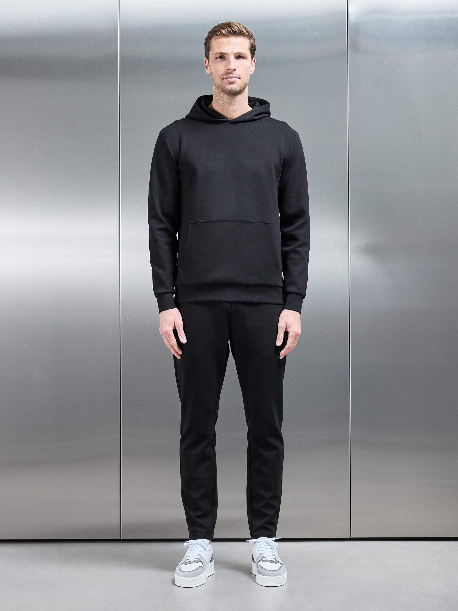 Interlock Jersey Essential Jogger in Black | ARNE UK