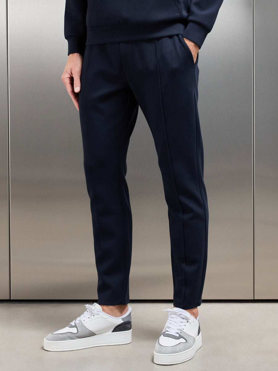Interlock Jersey Tapered Jogger in Navy ARNE