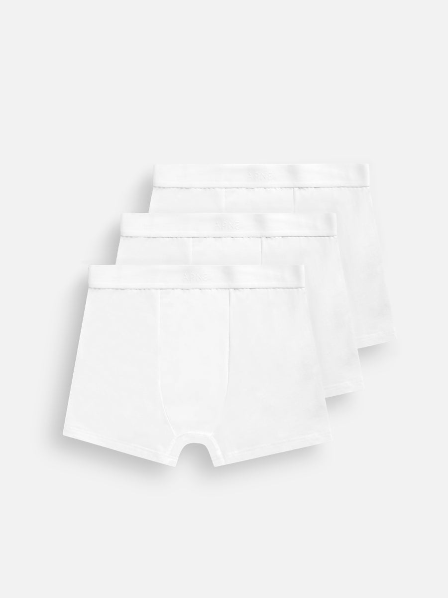 3 Pack Boxers in White | ARNE UK