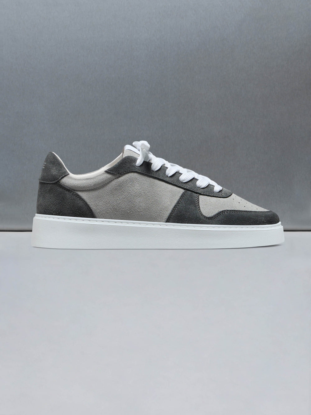 Mid Court Trainer in Grey Suede | ARNE UK