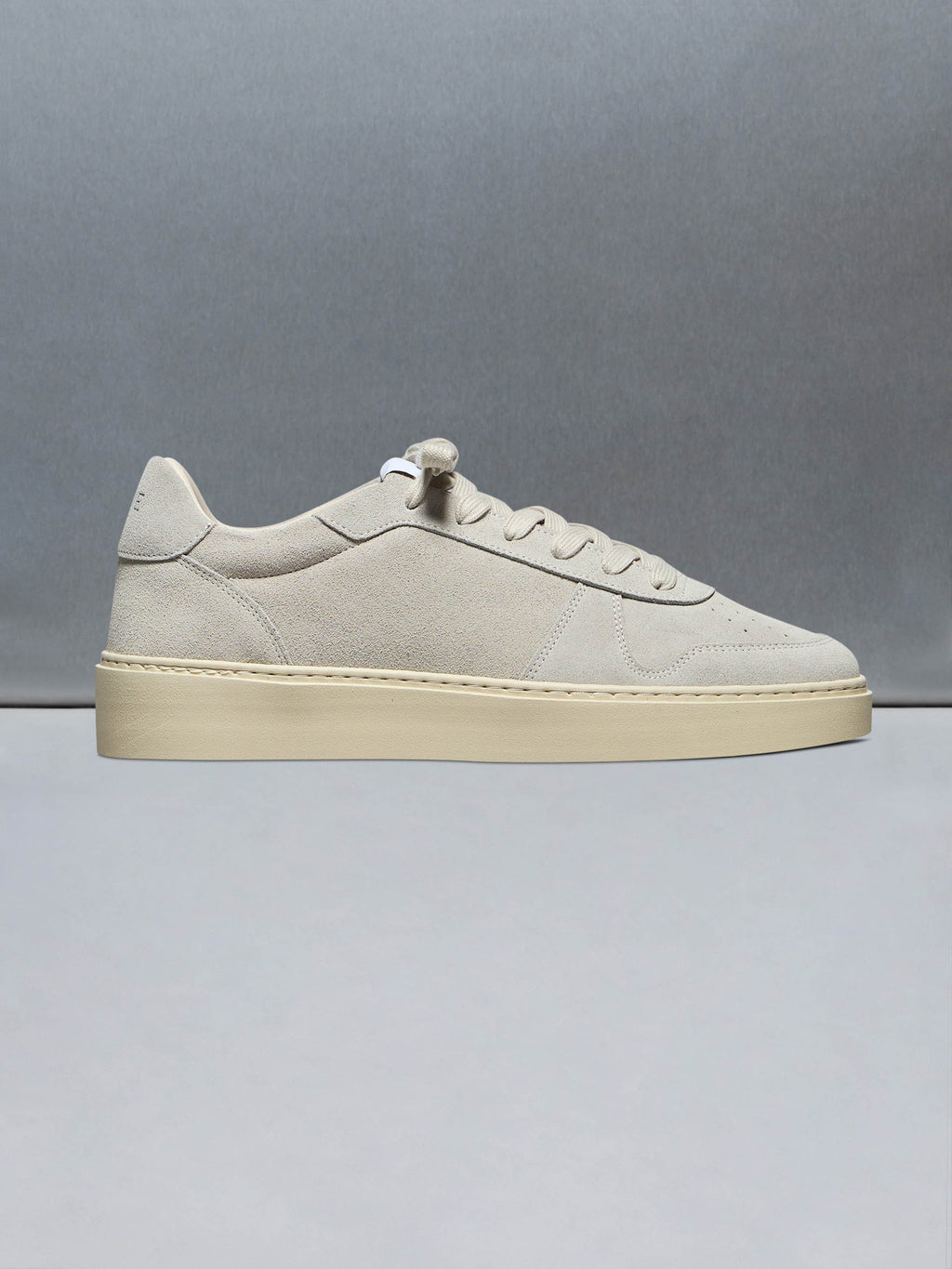 Mid Court Trainer in Stone Suede | ARNE UK