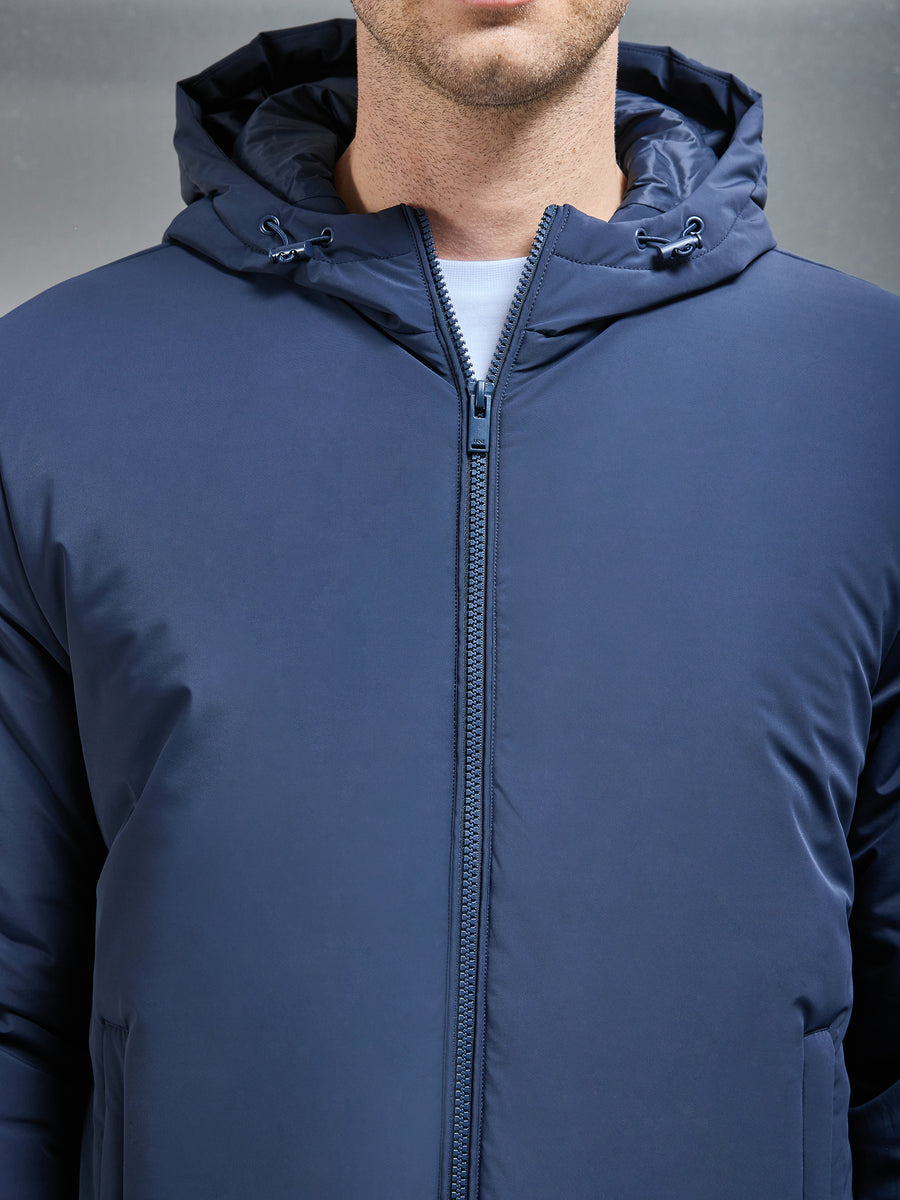 Padded Technical Shell Windbreaker in Navy | ARNE UK