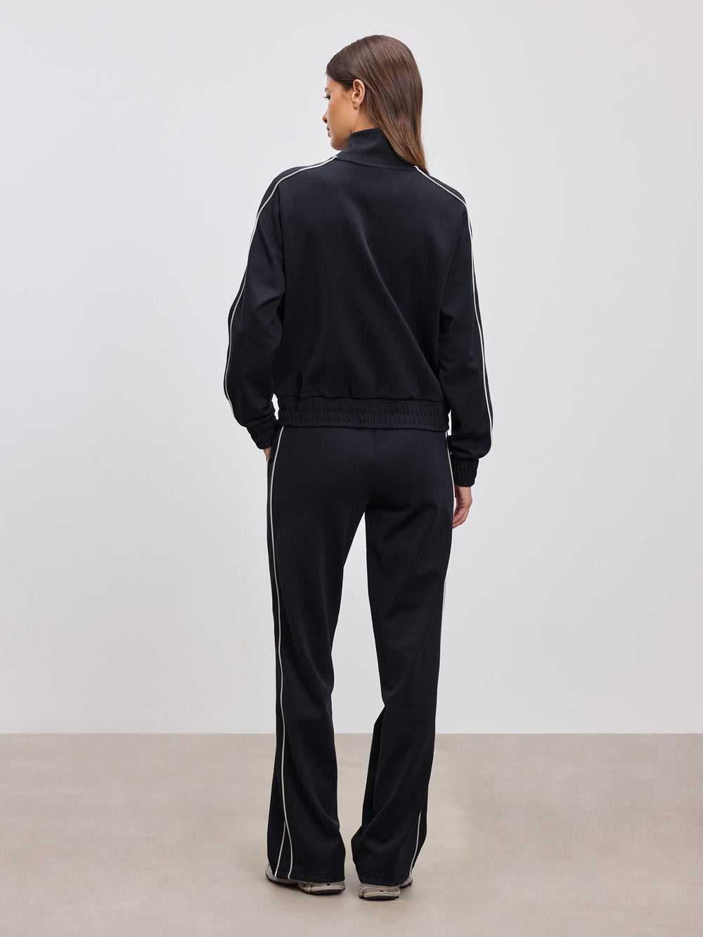 Womens Piping Track Pant in Midnight Navy | ARNE UK