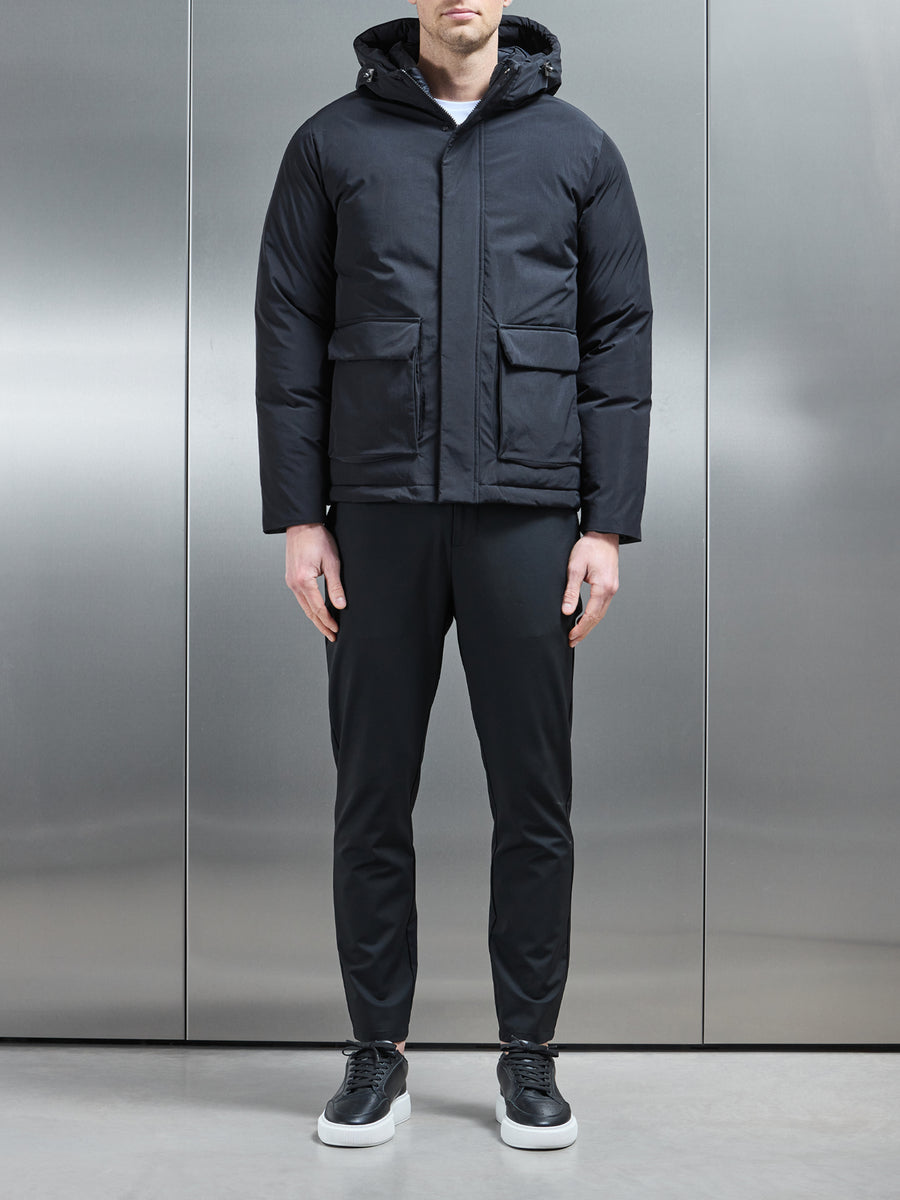 Pocket Puffer Jacket in Black | ARNE AU