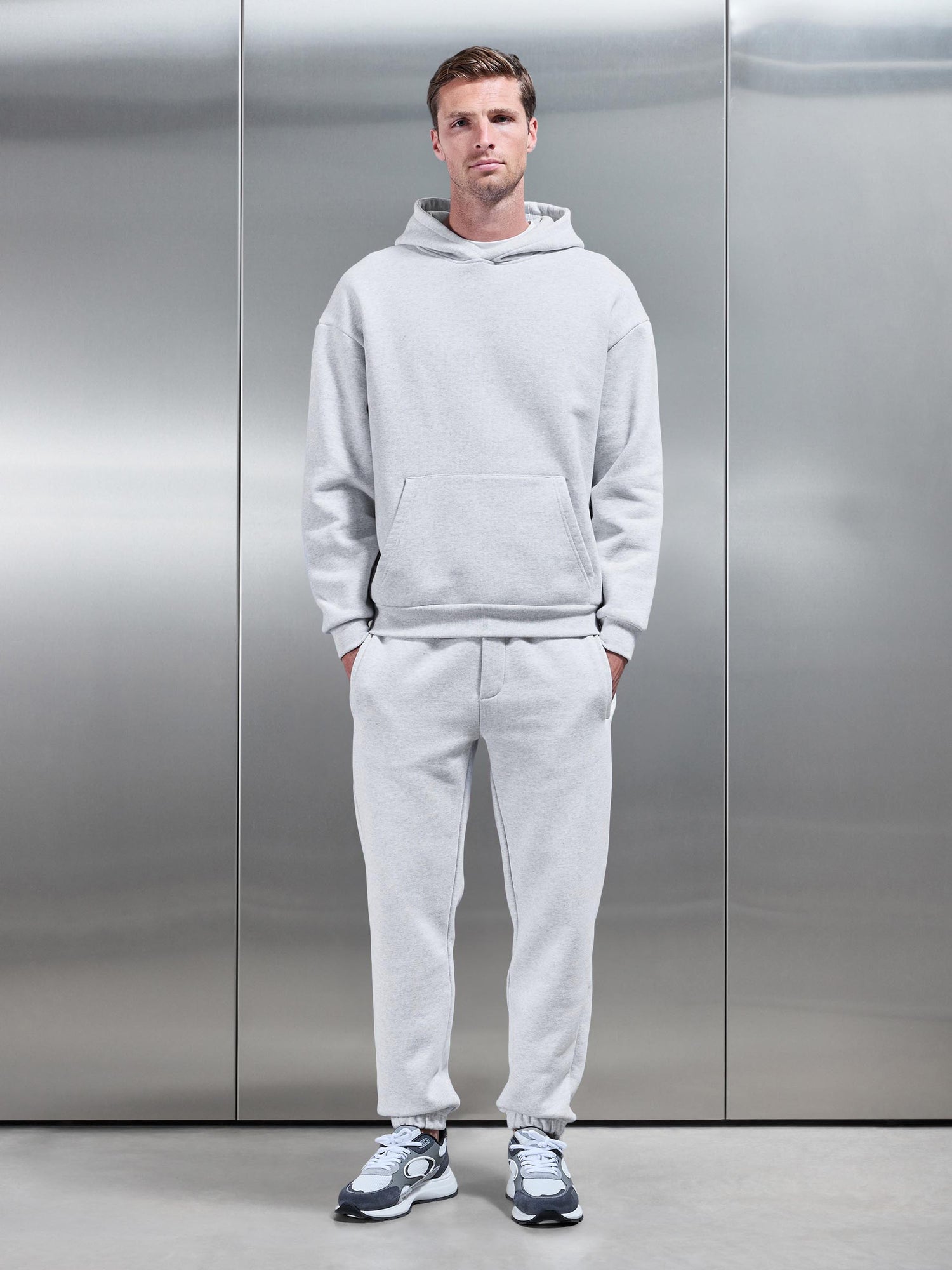 Relaxed Fit Jogger in Marl Grey | ARNE UK