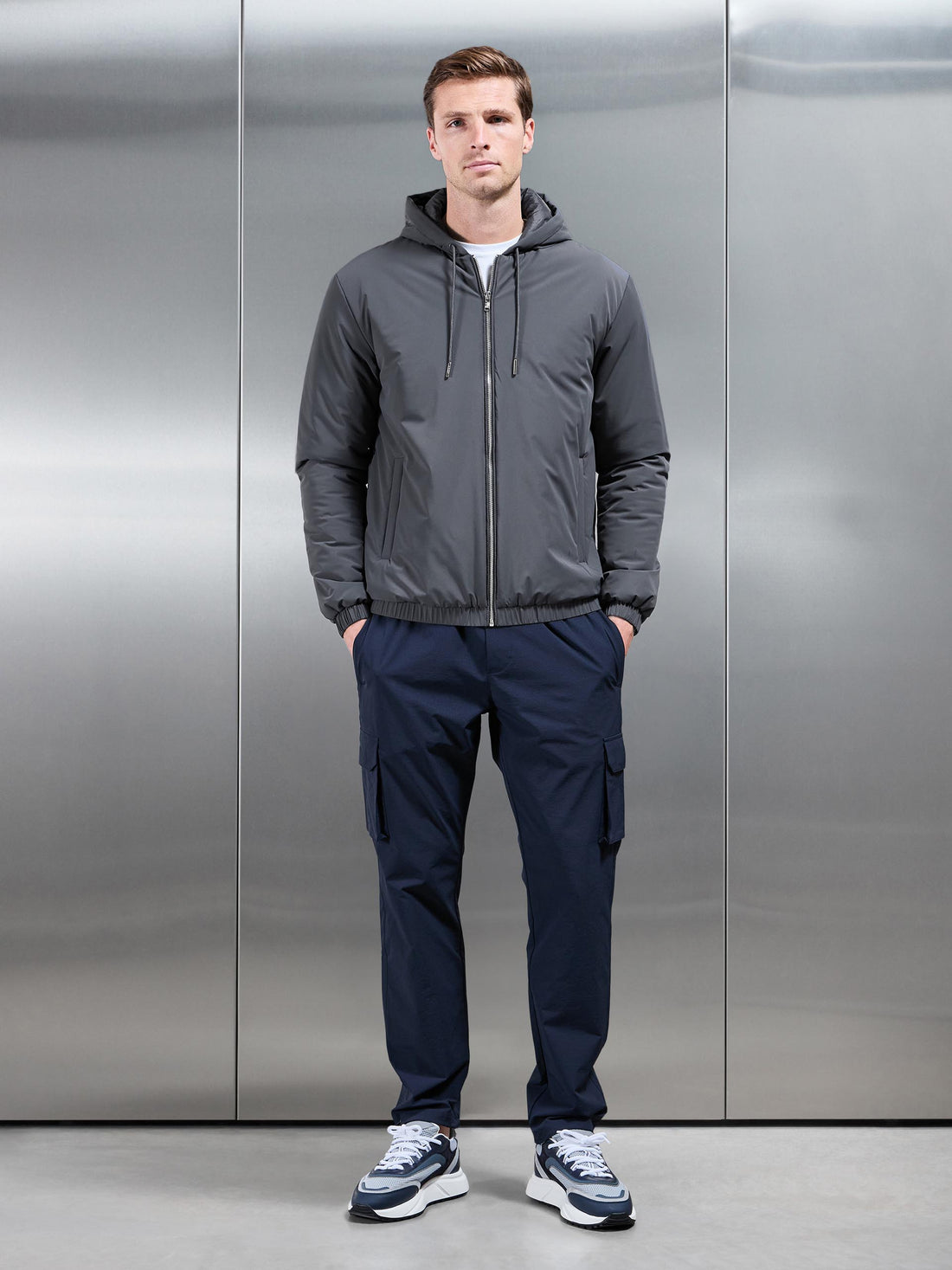 Relaxed Fit Utility Cargo Pant in Navy | ARNE UK