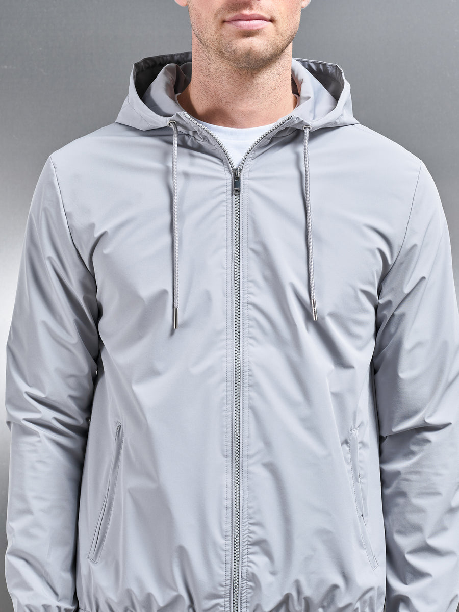 Shell Windbreaker in Mid Grey | ARNE UK