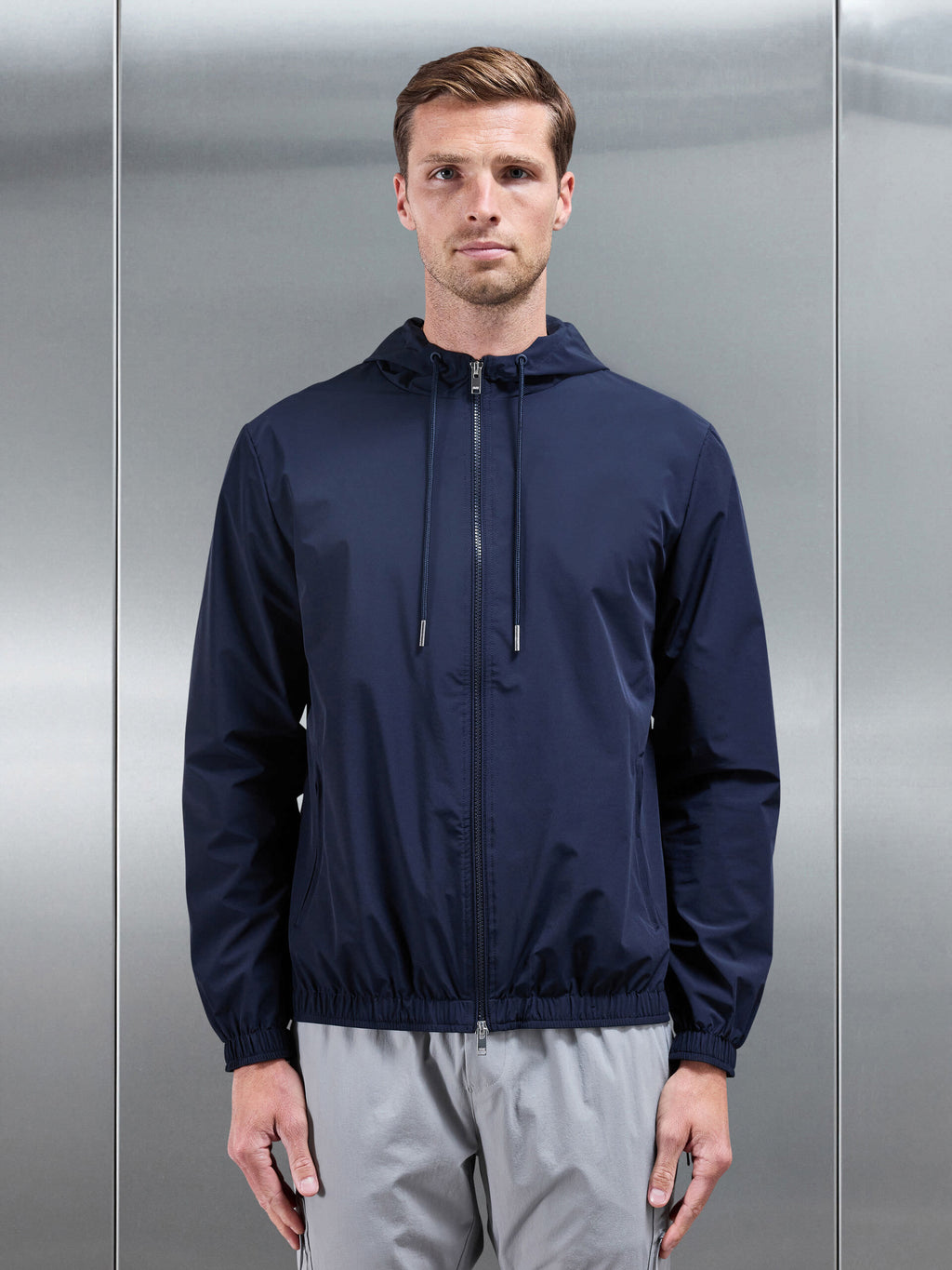 Shell Windbreaker in Navy | ARNE UK
