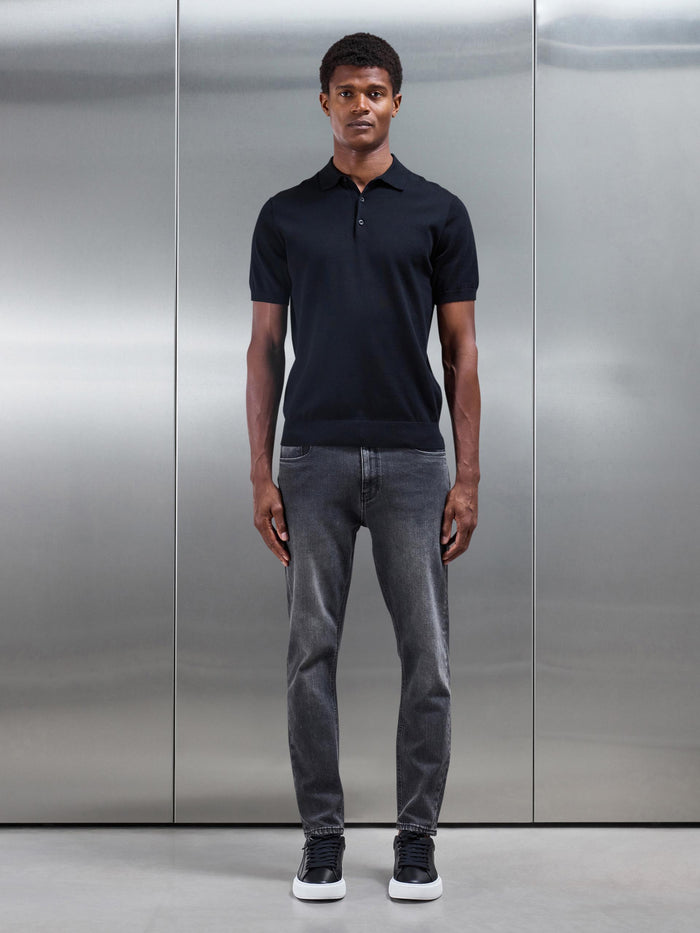 Slim Fit Denim Jeans in Grey Wash | ARNE UK