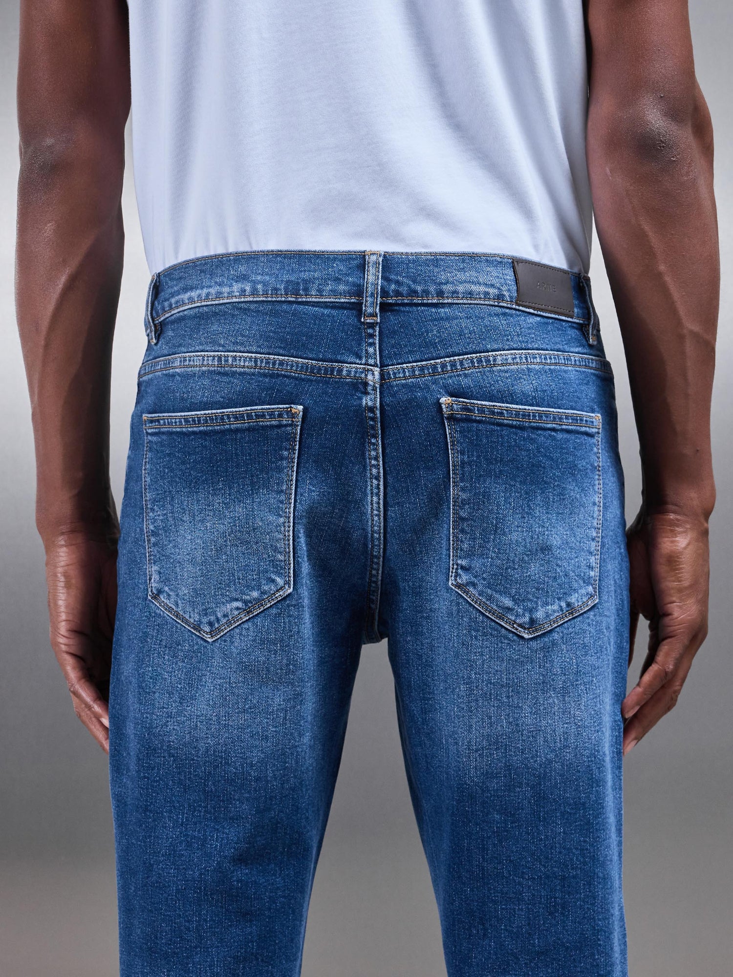 Slim Fit Denim Jeans in Mid Blue | ARNE UK