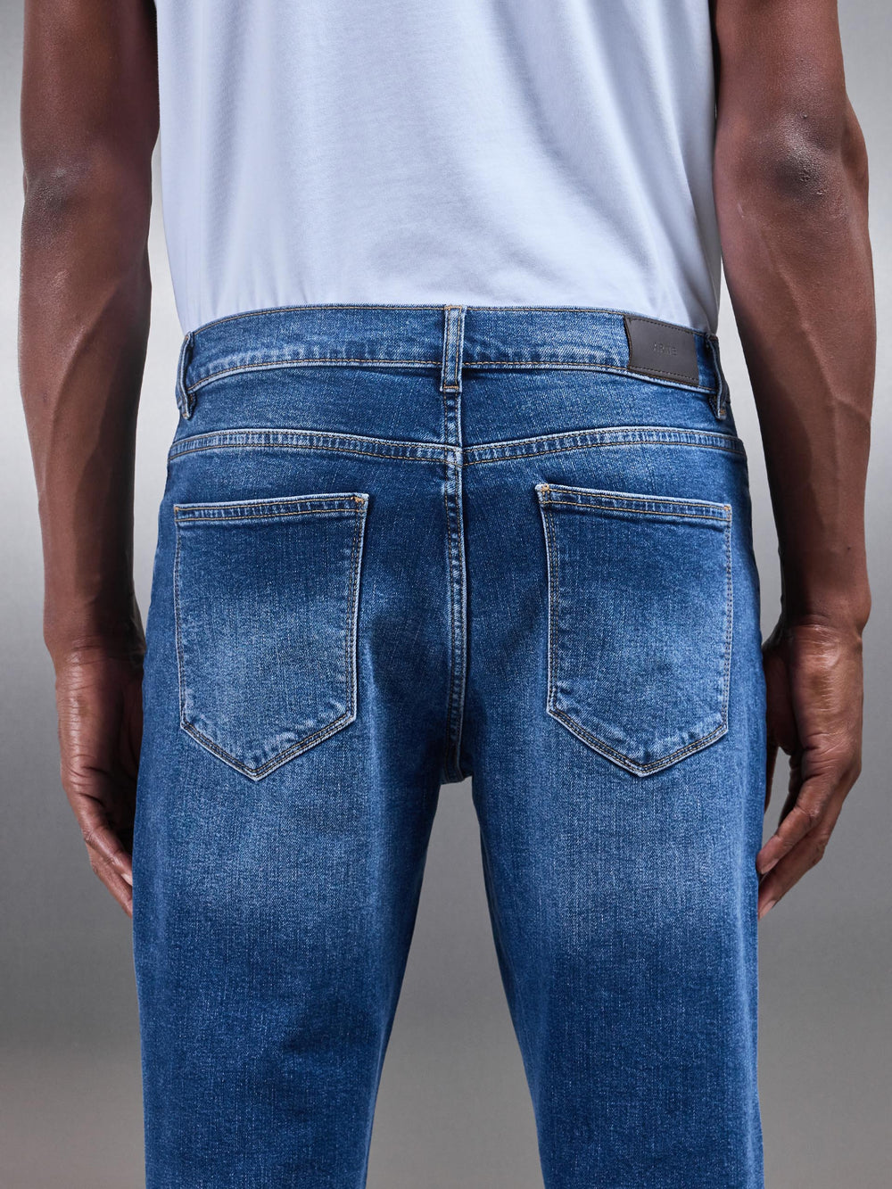 Slim Denim Jeans in Mid Blue | ARNE UK