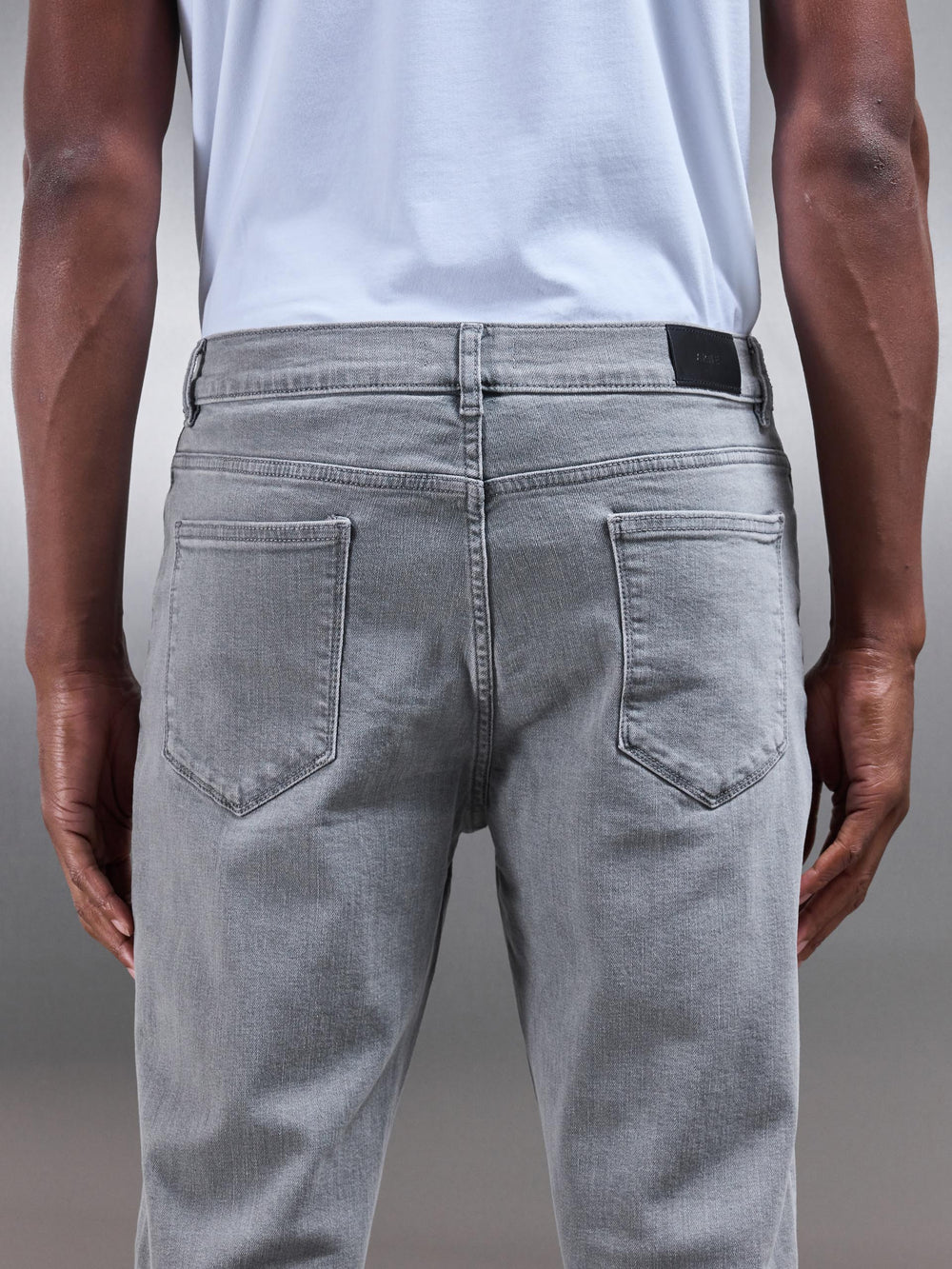 Slim Denim Jeans in Solid Grey | ARNE UK