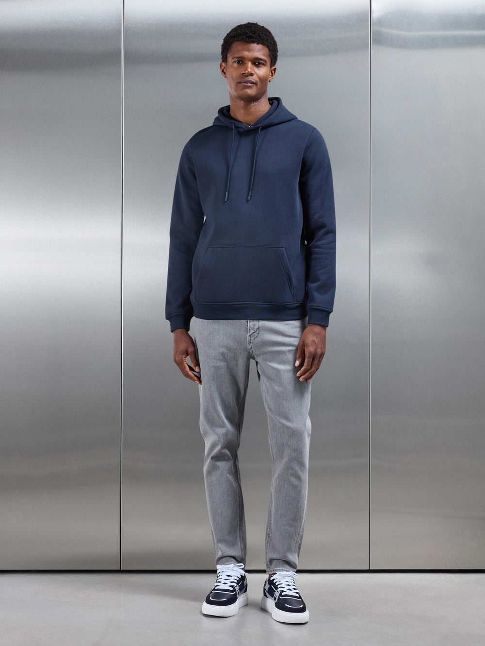 Slim Denim Jeans in Solid Grey | ARNE US