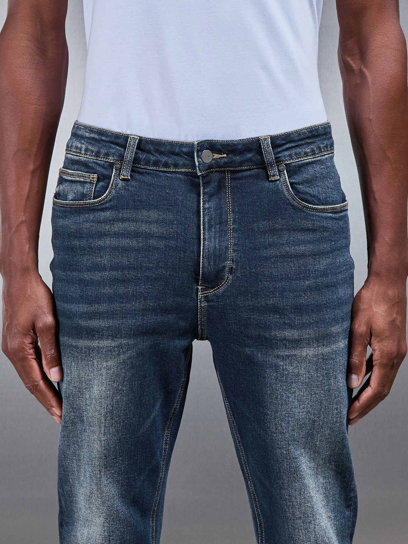 Slim Fit Denim Jeans in Vintage Blue | ARNE UK