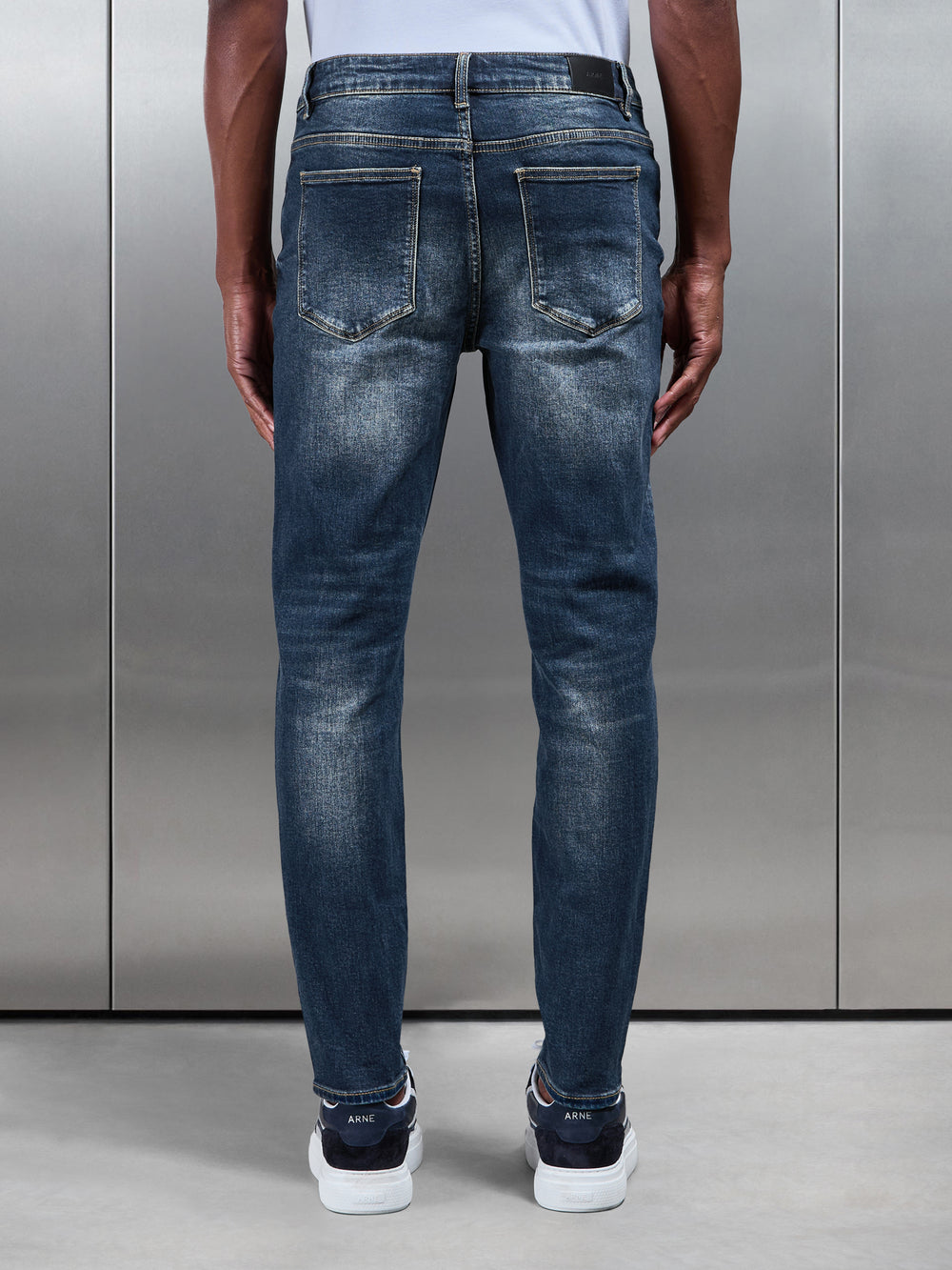 Slim Fit Denim Jeans in Vintage Blue | ARNE UK