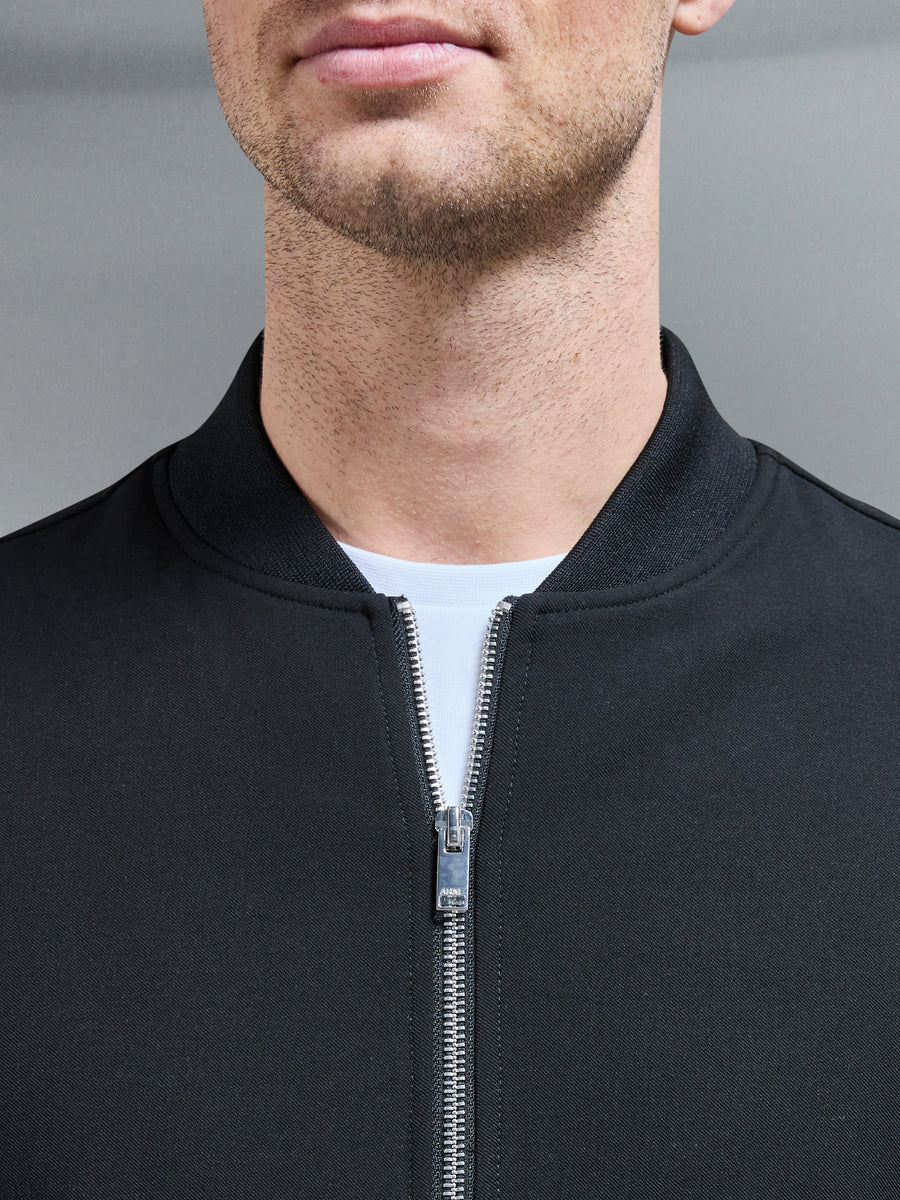 Smart Bomber Jacket in Black | ARNE UK