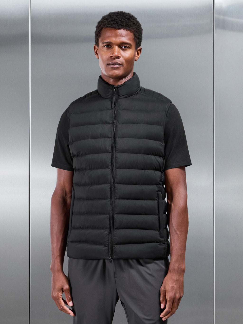 Technical Puffer Gilet in Black | ARNE UK