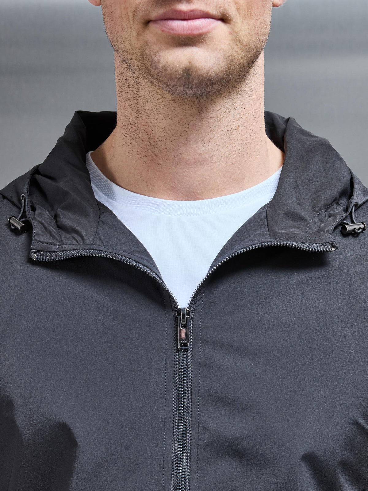Utility Technical Shell Windbreaker in Grey | ARNE AE