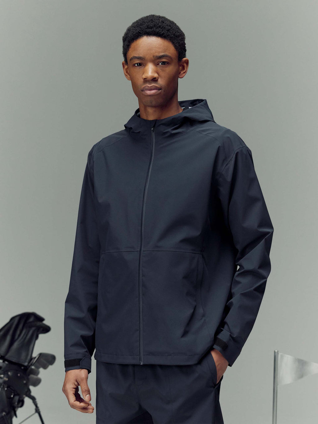 Waterproof Golf Jacket in Navy | ARNE UK