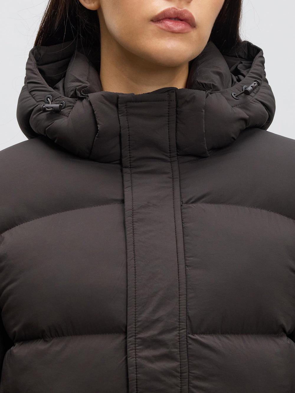 Womens Puffer Jacket in Brown | ARNE UK